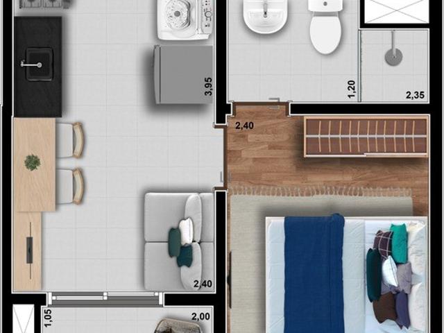 Apartamento em Limão, São Paulo/SP de 44m² 2 quartos à venda por R$ 416.900,00
