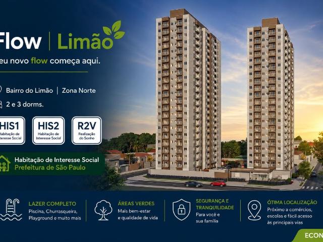Apartamento em Limão, São Paulo/SP de 39m² 2 quartos à venda por R$ 334.020,00