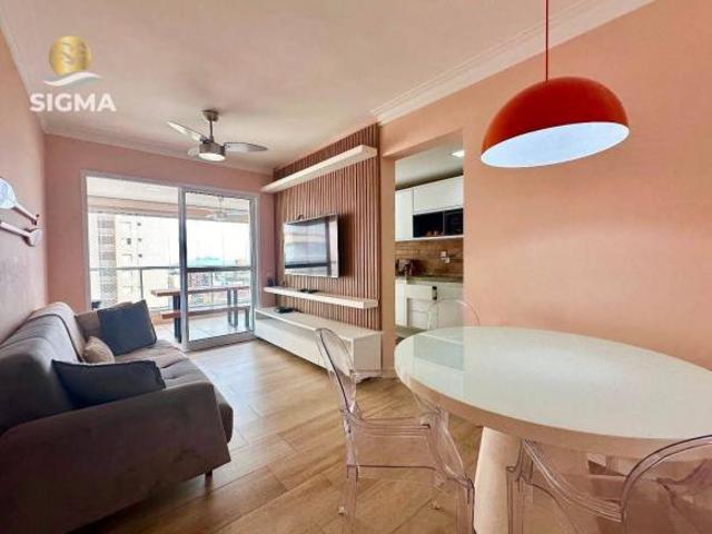 Apartamento em Loteamento João Batista Julião, Guarujá/SP de 72m² 2 quartos à venda por R$ 680.000,0