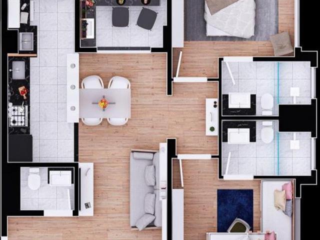 Apartamento em Loteamento Villa Branca, Jacareí/SP de 0m² 2 quartos à venda por R$ 540.000,00