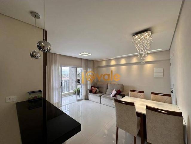 Apartamento em Loteamento Villa Branca, Jacareí/SP de 72m² 2 quartos à venda por R$ 639.000,00