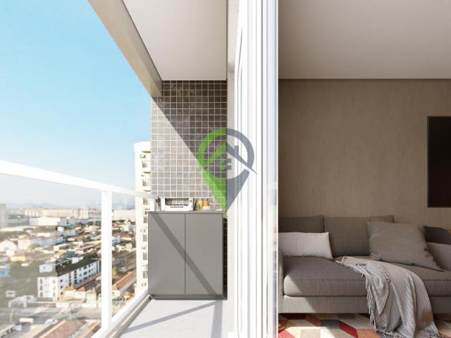Apartamento em Macuco, Santos/SP de 38m² 1 quartos à venda por R$ 398.283,00
