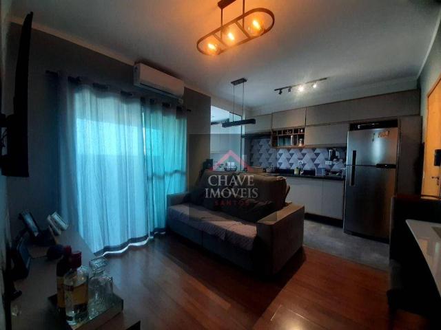 Apartamento em Macuco, Santos/SP de 42m² 1 quartos à venda por R$ 448.000,00