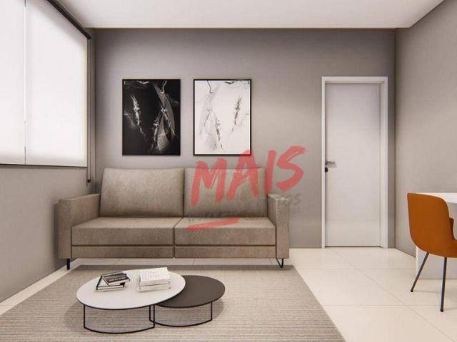 Apartamento em Macuco, Santos/SP de 50m² 2 quartos à venda por R$ 407.849,00