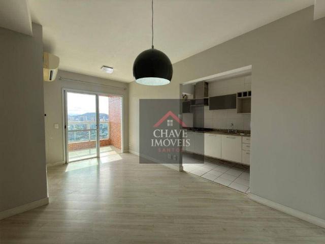 Apartamento em Macuco, Santos/SP de 62m² 2 quartos à venda por R$ 639.000,00 ou para locação R$ 4.500,00/mes