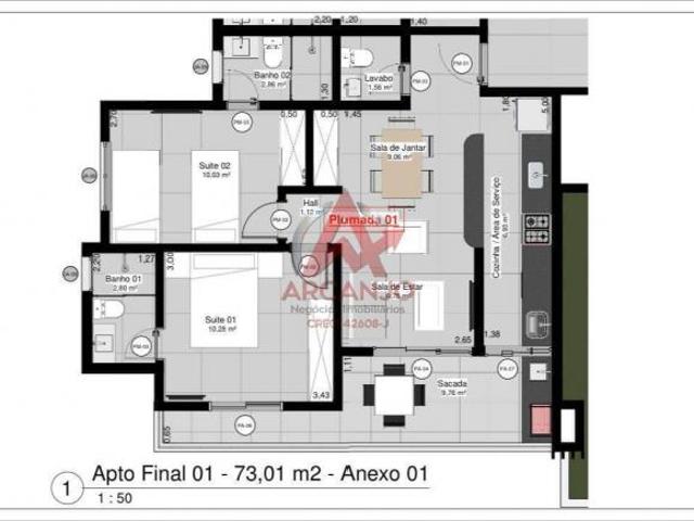 Apartamento em Martim de Sá, Caraguatatuba/SP de 146m² 3 quartos à venda por R$ 936.866,00