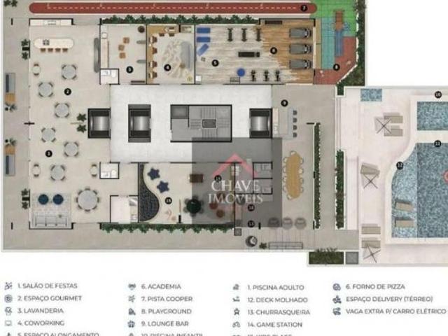 Apartamento em Marapé, Santos/SP de 50m² 1 quartos à venda por R$ 639.000,00