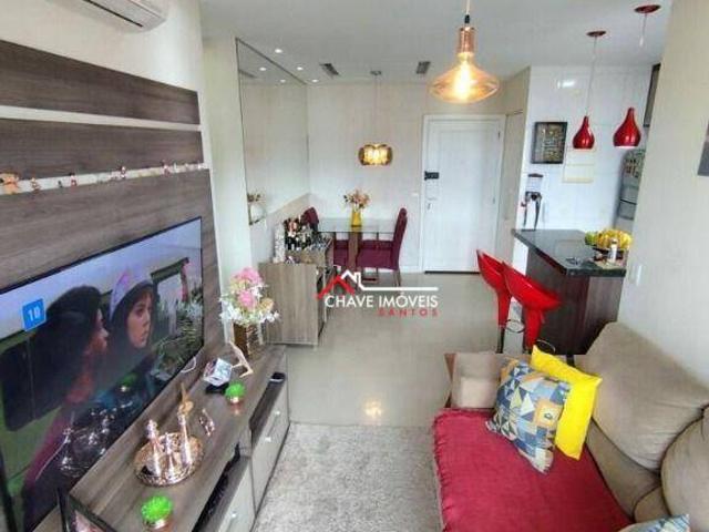 Apartamento em Marapé, Santos/SP de 62m² 2 quartos à venda por R$ 649.900,00