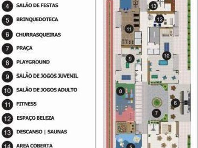 Apartamento em, Mongaguá/SP de 113m² 3 quartos à venda por R$ 678.000,00