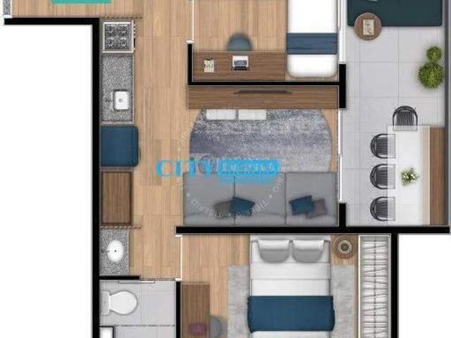 Apartamento em Mooca, São Paulo/SP de 44m² 2 quartos à venda por R$ 429.000,00