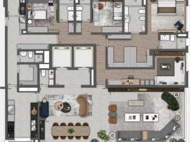 Apartamento em Moema 241 m² Depósito Exclusivo