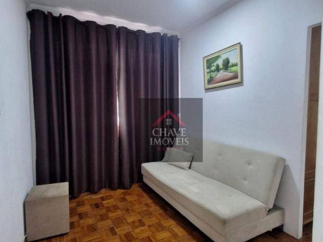 Apartamento em Morro dos Barbosas, São Vicente/SP de 42m² 1 quartos para locação R$ 2.200,00/mes