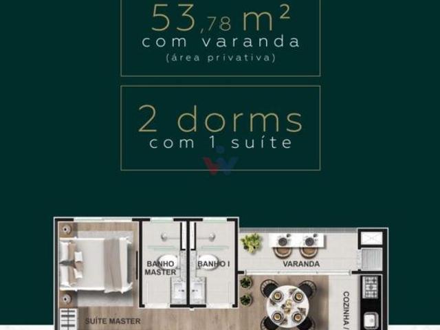 Apartamento em Novo Mundo, Curitiba/PR de 53m² 1 quartos à venda por R$ 519.000,00