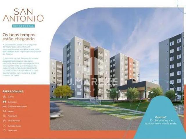 Apartamento em Núcleo Habitacional Papa João Paulo I, Apucarana/PR de 39m² 2 quartos à venda por R$