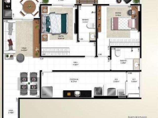 Apartamento em Ocian Praia Grande