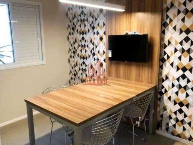 Apartamento em Osasco 32m², Vila Yara, mobiliado com sacada e lazer completo