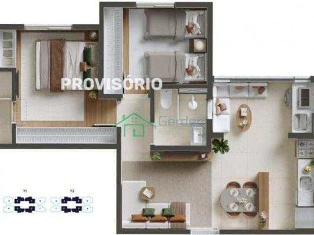 Apartamento em Palmeiras de São José, São José dos Campos/SP de 0m² 2 quartos à venda por R$ 485.000