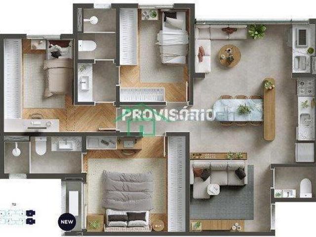 Apartamento em Palmeiras de São José, São José dos Campos/SP de 0m² 3 quartos à venda por R$ 640.000