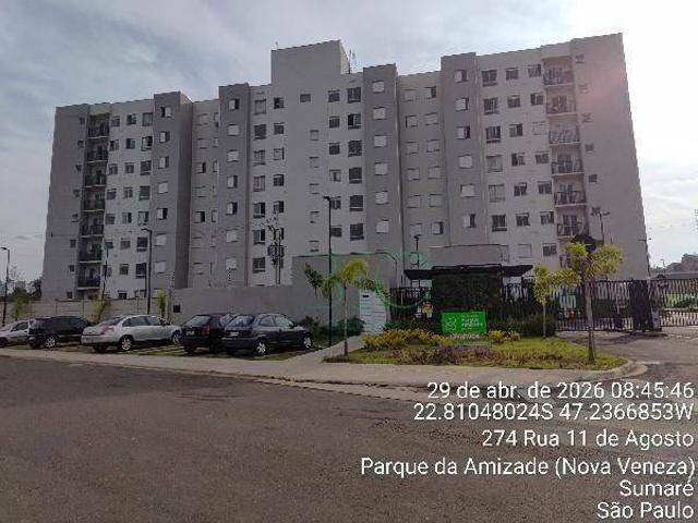 Apartamento em Parque da Amizade Nova Veneza, Sumaré/SP de 42m² 2 quartos à venda por R$ 146.853,08
