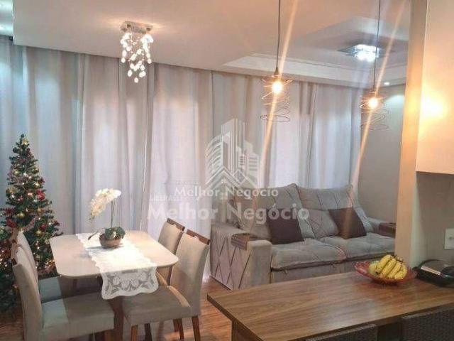 Apartamento em Parque Euclides Miranda, Sumaré/SP de 73m² 3 quartos à venda por R$ 368.000,00