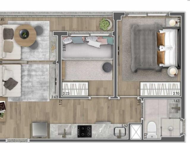 Apartamento em Perdizes, São Paulo/SP de 39m² 2 quartos à venda por R$ 517.900,00