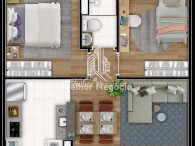 Apartamento em Pompéia, Piracicaba/SP de 39m² 2 quartos à venda por R$ 194.900,00