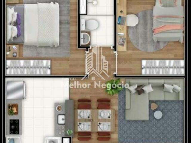 Apartamento em Pompéia, Piracicaba/SP de 39m² 2 quartos à venda por R$ 194.900,00