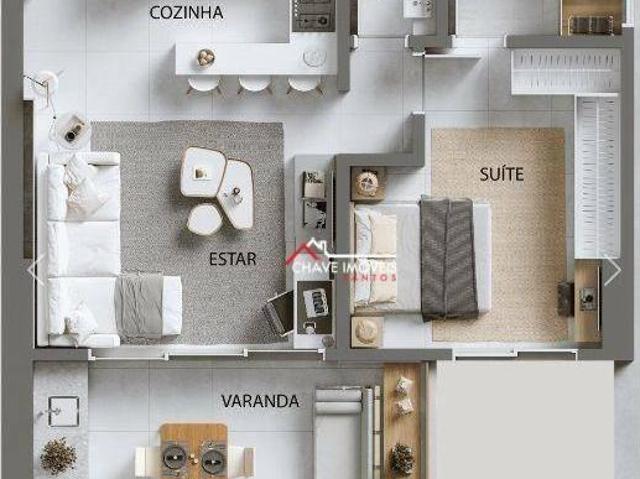 Apartamento em Ponta da Praia, Santos/SP de 58m² 1 quartos à venda por R$ 720.000,00