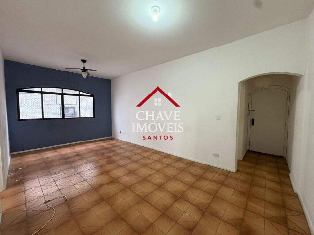 Apartamento em Ponta da Praia, Santos/SP de 94m² 2 quartos para locação R$ 4.000,00/mes