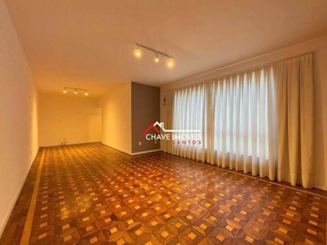 Apartamento em Ponta da Praia, Santos/SP de 145m² 3 quartos à venda por R$ 958.000,00