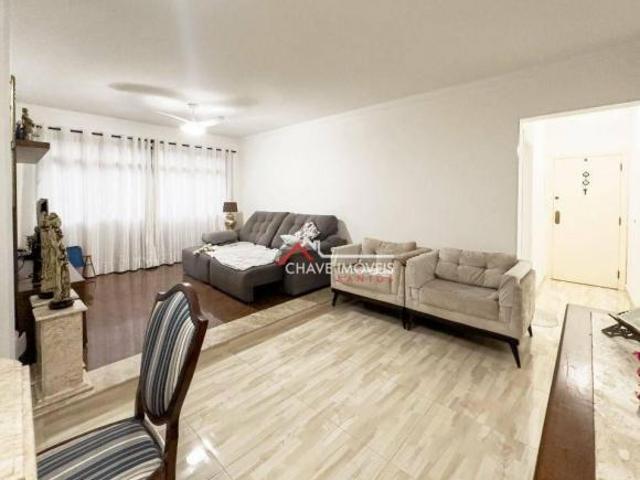 Apartamento em Ponta da Praia, Santos/SP de 150m² 3 quartos à venda por R$ 883.000,00