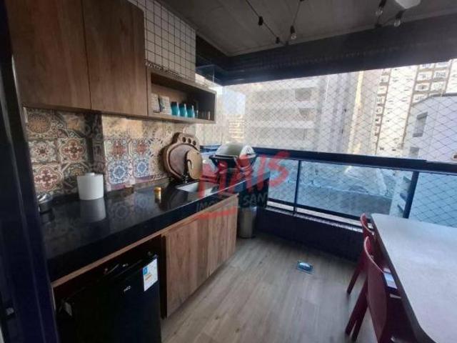 Apartamento em Ponta da Praia, Santos/SP de 160m² 3 quartos à venda por R$ 1.490.000,00