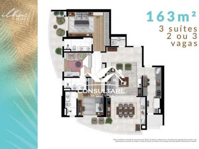 Apartamento em Ponta da Praia, Santos/SP de 164m² 3 quartos à venda por R$ 2.473.800,00