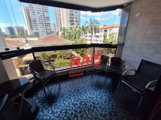 Apartamento em Ponta da Praia, Santos/SP de 221m² 4 quartos à venda por R$ 1.700.000,00