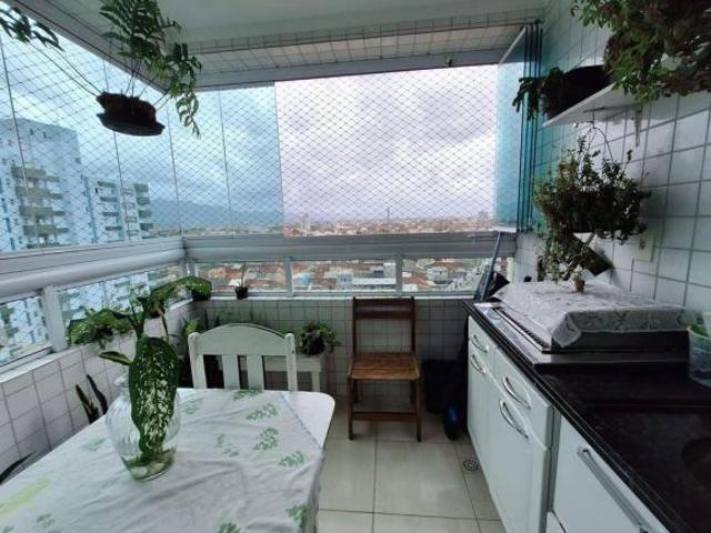 Apartamento em Praia Grande Caiçara, 2 quartos sendo 1 suite, 81
