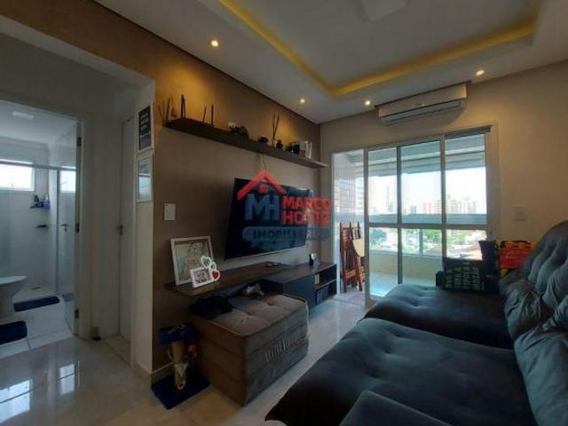 Apartamento em Praia Grande, Canto do Forte 2 dorm. sendo 1 Suíte 70m