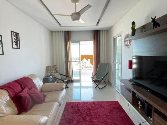 Apartamento em Praia Grande, na Vila Tupi de 2 Suites com 92m²