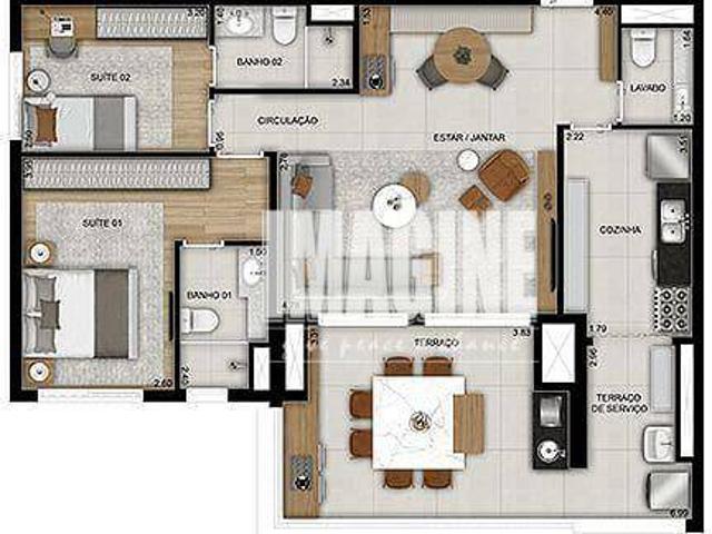 Apartamento em Quarta Parada, São Paulo/SP de 96m² 2 quartos à venda por R$ 1.519.900,00