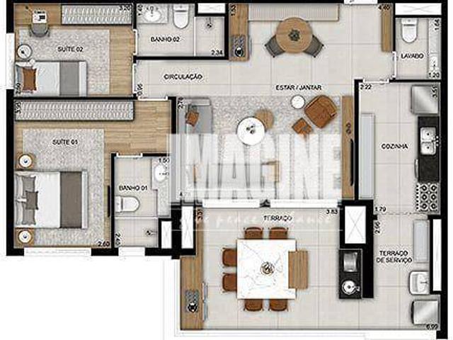 Apartamento em Quarta Parada, São Paulo/SP de 96m² 2 quartos à venda por R$ 1.519.000,00