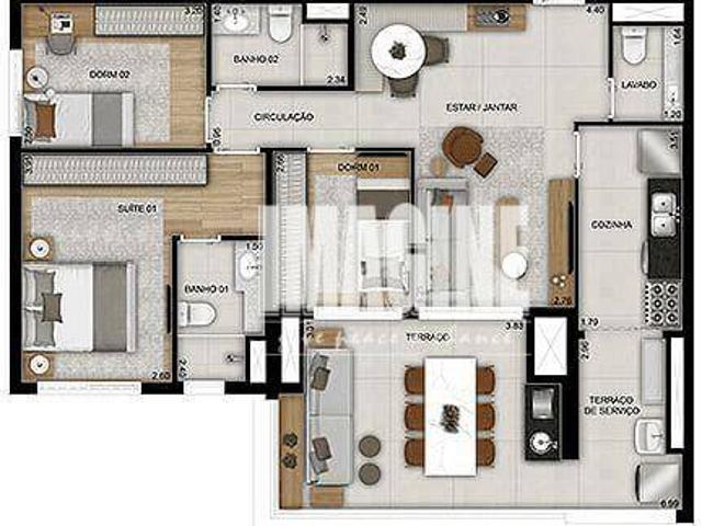Apartamento em Quarta Parada, São Paulo/SP de 96m² 3 quartos à venda por R$ 1.228.000,00