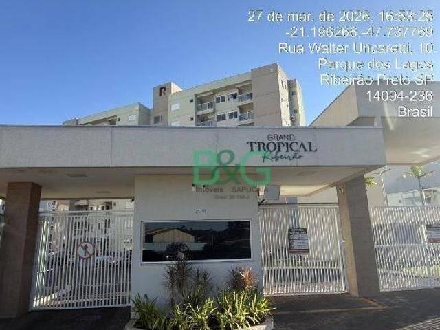 Apartamento em Residencial Parque dos Servidores, Ribeirão Preto/SP de 58m² 1 quartos à venda por R$