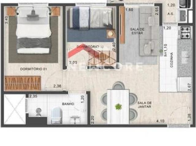 Apartamento em Rua Áurea Tavares Parque Industrial das Oliveiras Taboão da Serra/SP