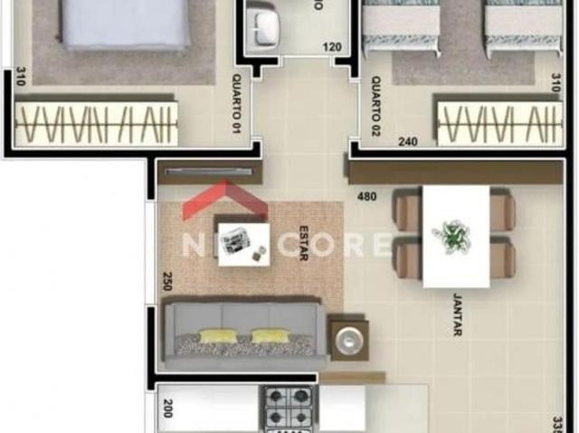 Apartamento em Rua Britanite Borba Gato Sabará/MG
