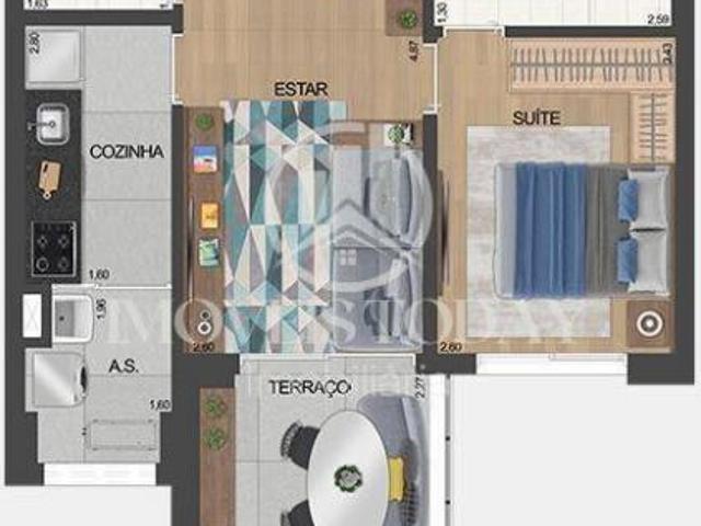 Apartamento em Santo Amaro, São Paulo/SP de 50m² 1 quartos à venda por R$ 999.000,00