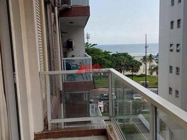 Apartamento em Santos, Gonzaga Prédio de frente para o mar! Apartamento com vista espetacular!