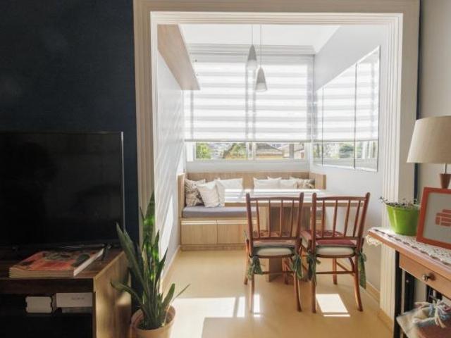 Apartamento ensolarado com dois quartos no água verde