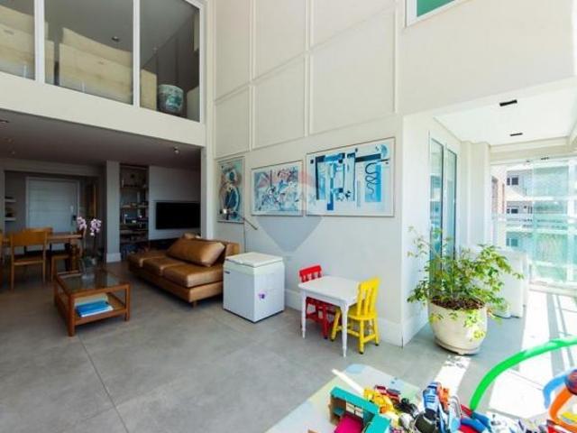 Apartamento exclusivo com vista livre, mezanino e churrasqueira na varanda — 173 m², 3 vagas — Rua N