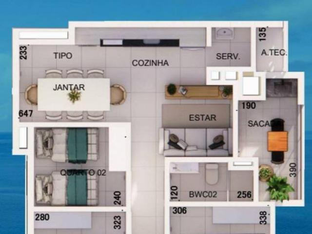 Apartamento Face Mar 7° Andar