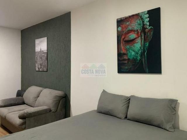 Apartamento Flat mobiliado, 38 m², 1 quarto, bairro centro de São Vicente