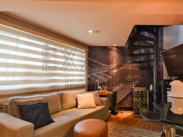 Apartamento FLAT à venda na Vila Nova Conceição, São Paulo SP: 1 quarto, 1 sala, 1 banheiro, 1 vaga